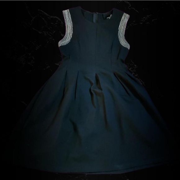 Kaii | Dresses | Nwotkaii Micro Chaindetailed Pleated Dress | Poshmark